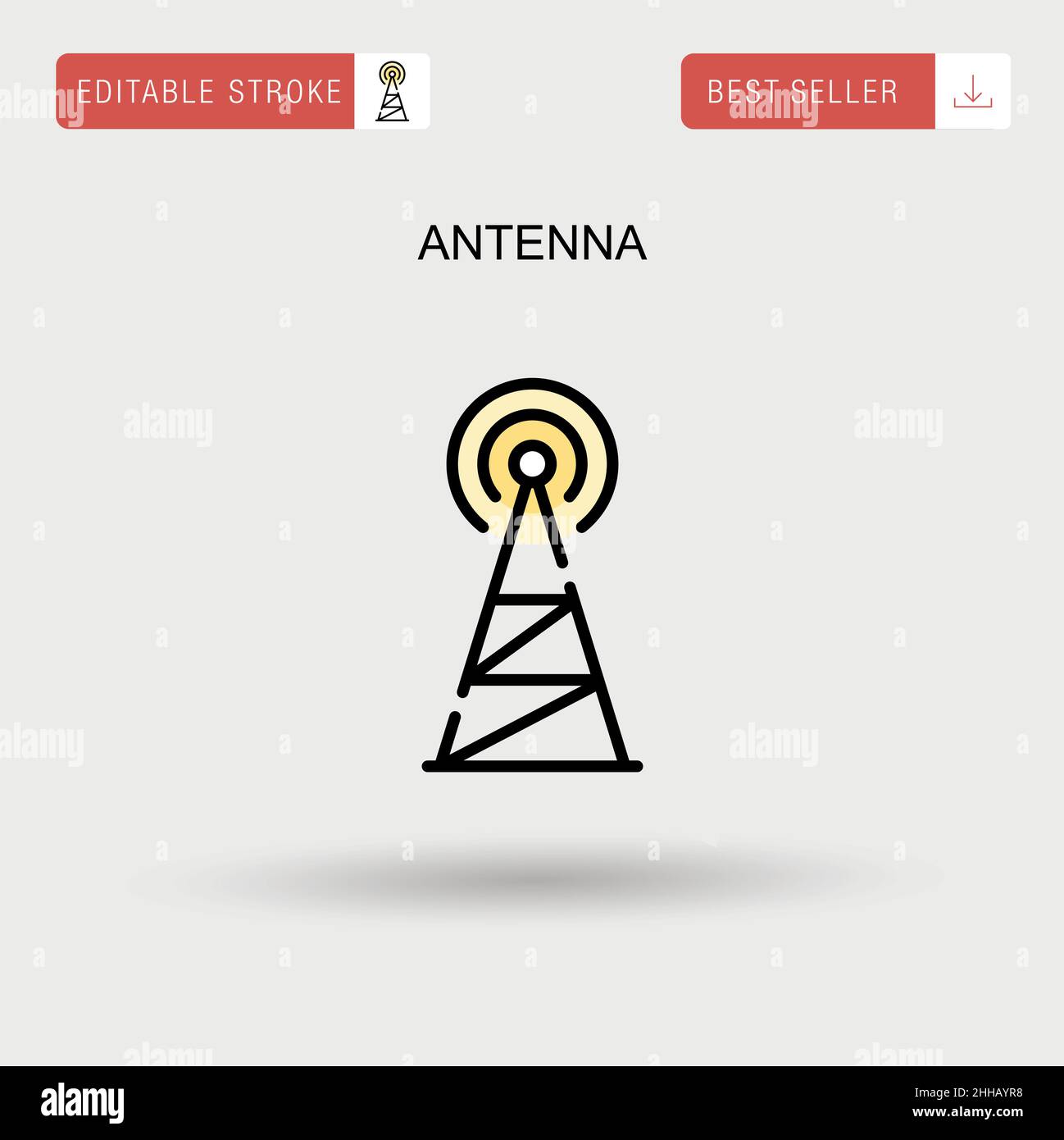 Radio antenna mast Stock Vector Images - Alamy