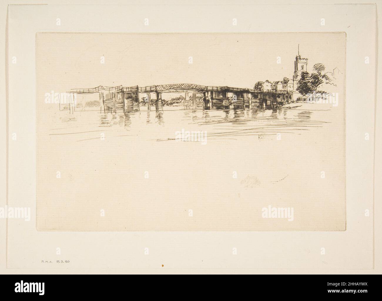 The Little Putney, No. 1 (Little Putney Bridge) 1879 James McNeill ...