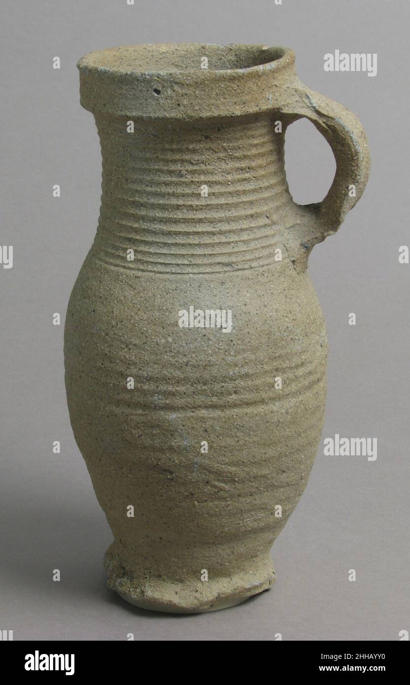Jug first half 14th century German Stoneware vessels are fired at a ...