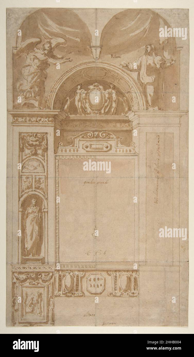 Design for a Reredos or Frame and Setting for an Altar Painting 1552 ...