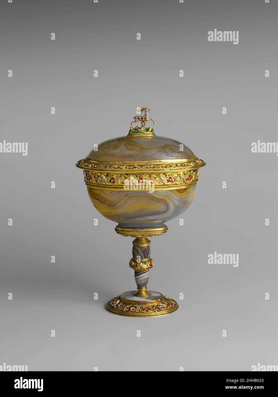 Standing cup with cover mid-17th century, finial 19th–early 20th ...