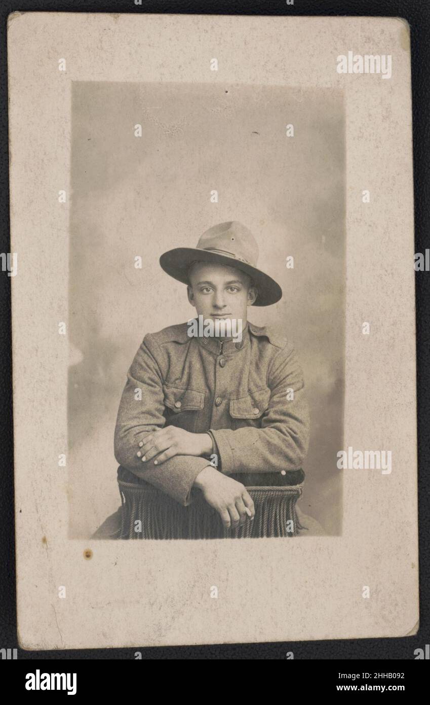 Soldier partially identified as Beauchamp in uniform and smoking ...