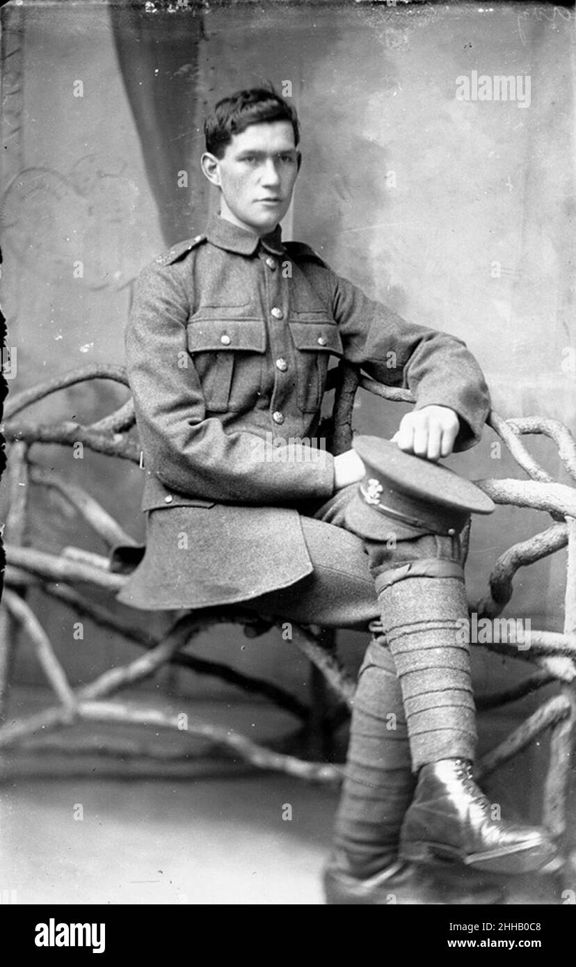 Soldier welsh regiment seated (3774223 Stock Photo - Alamy