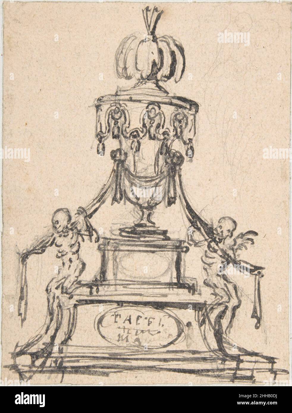 Tomb Monument with Skeletons 17th century Anonymous, Italian, 17th ...