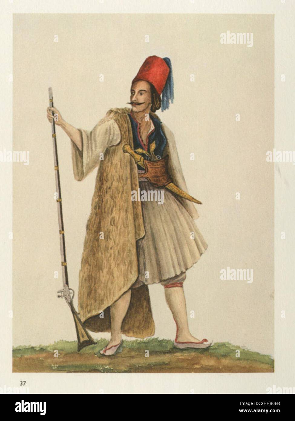 Soldier with flintlock - Peytier Eugène - 1828-1836 Stock Photo - Alamy