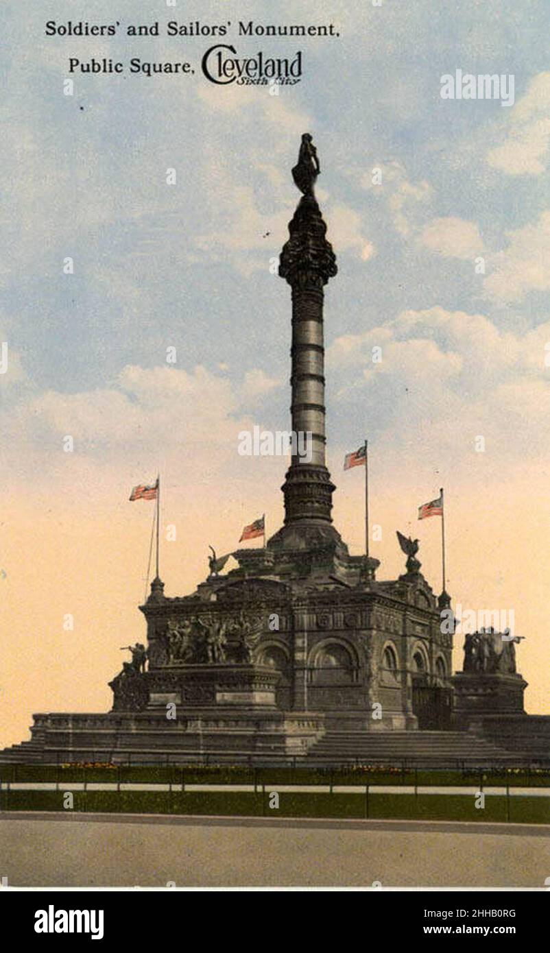 Soldiers' and Sailors' Monument. public Square, Cleveland, Sixth City ...