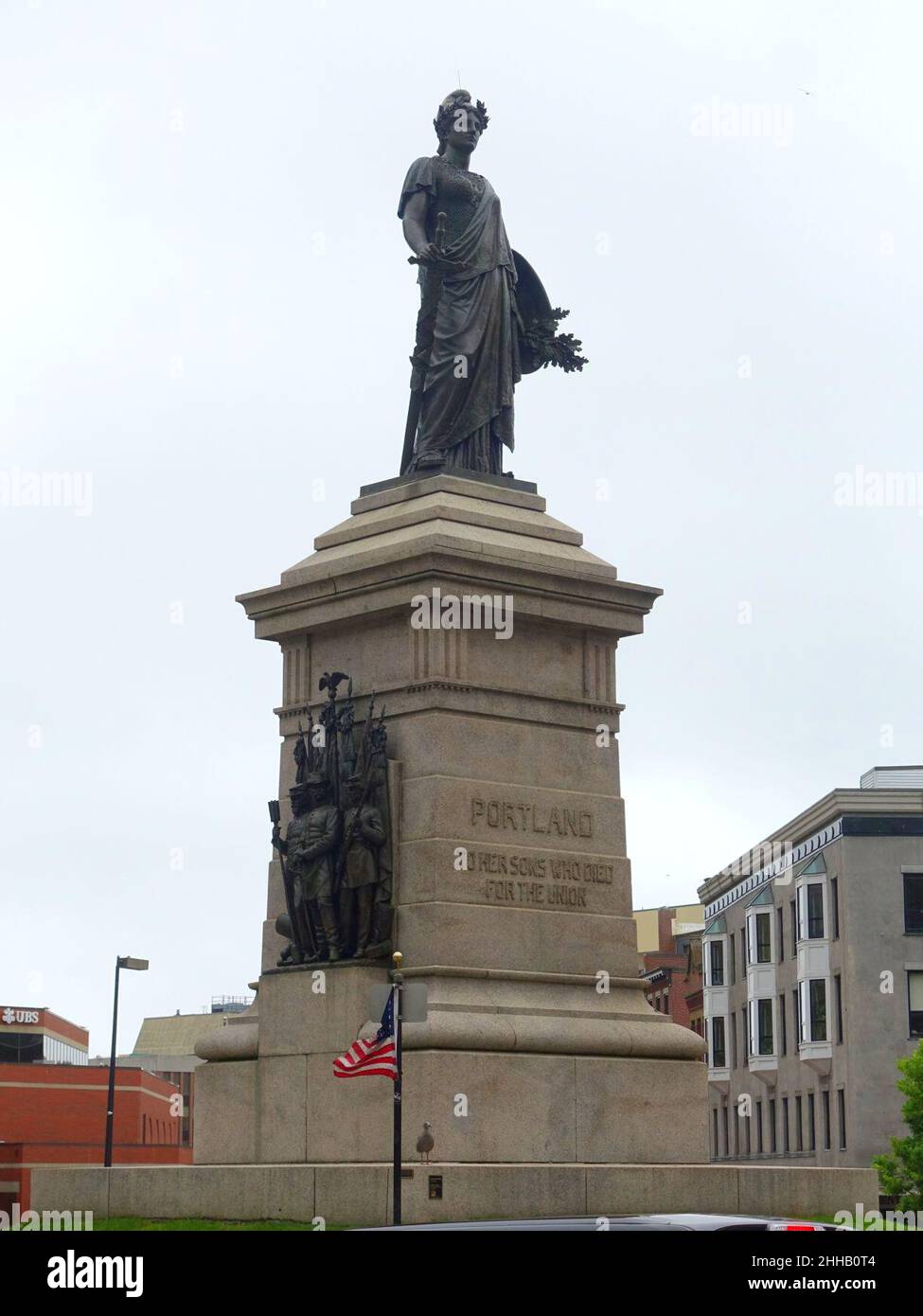 Soldiers and Sailors Monument - Portland, Maine Stock Photo - Alamy