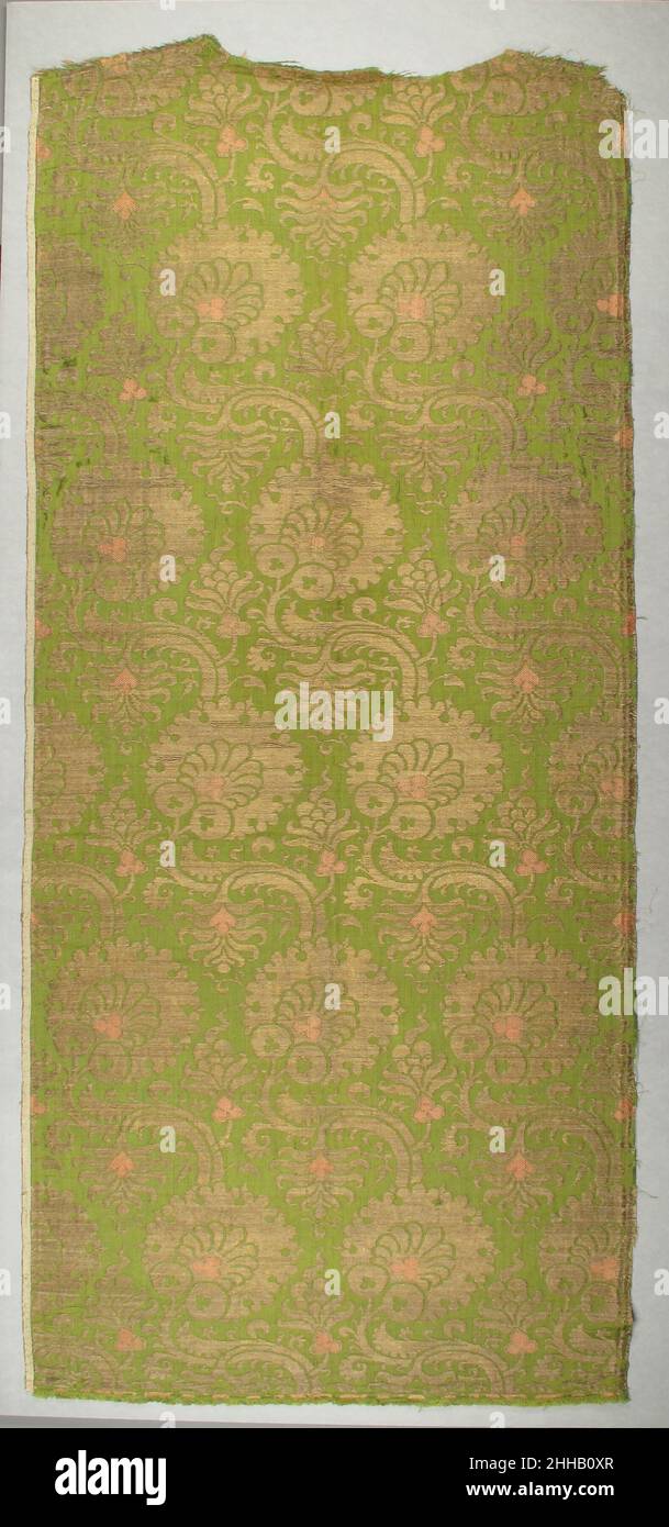 Textile, Brocade 15th century Italian. Textile, Brocade 468110 Stock ...