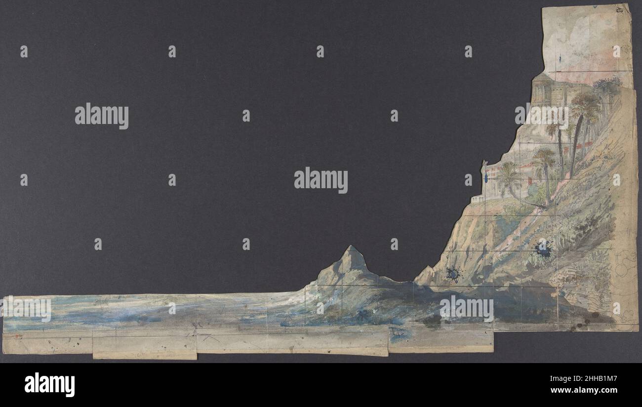 Design for a Stage Set at the Opéra, Paris 1830–90 Eugène Cicéri French ...