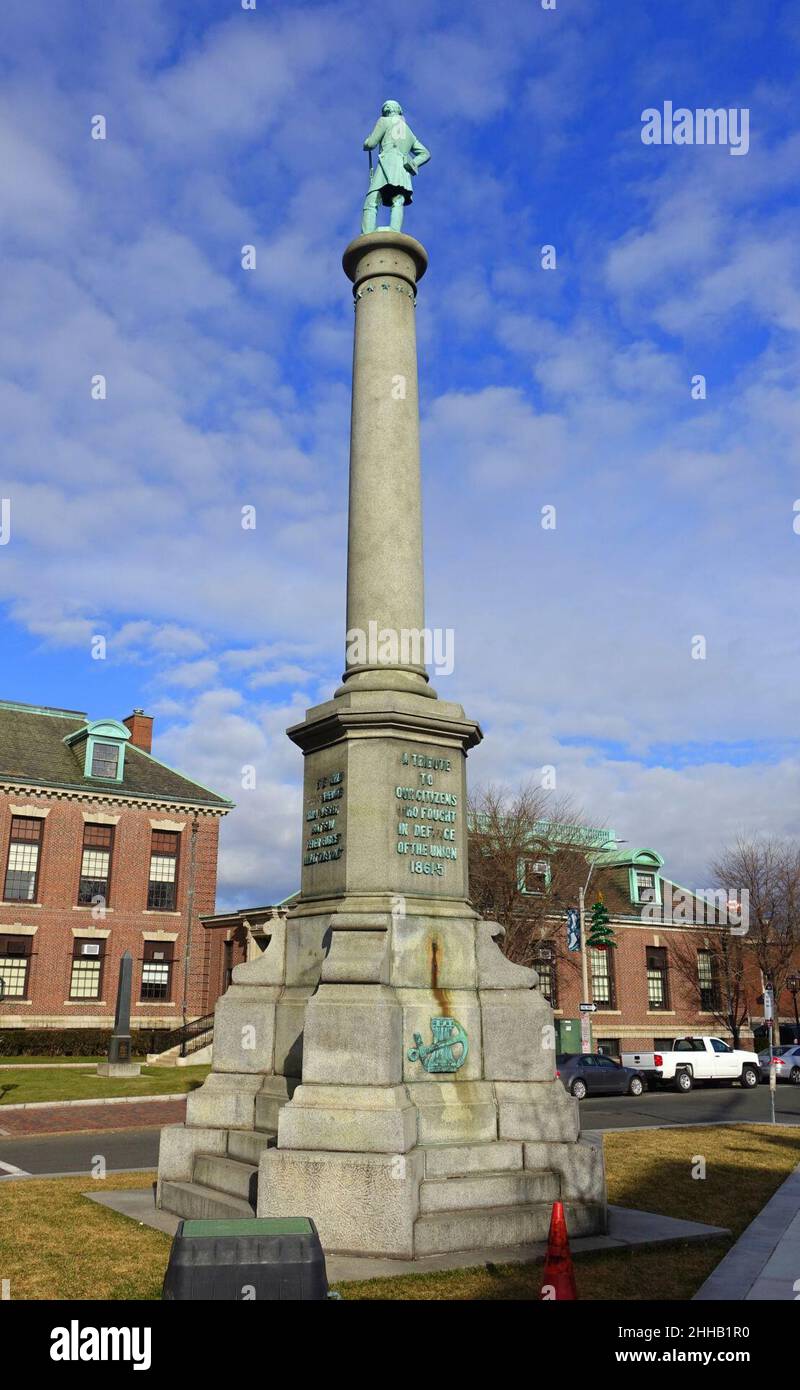 Soldiers Monument - Chelsea, Massachusetts Stock Photo - Alamy