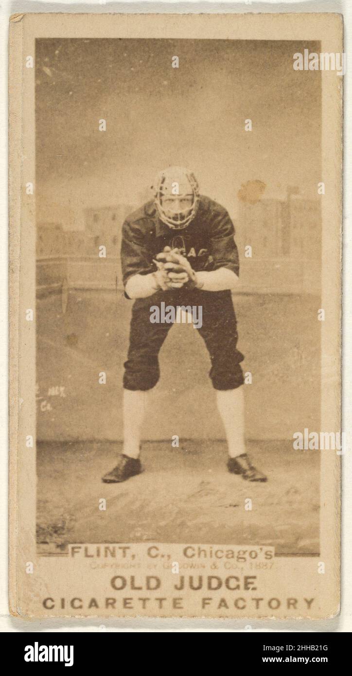 Frank Sylvester "Silver" Flint, Catcher, Chicago, from the Old Judge ...
