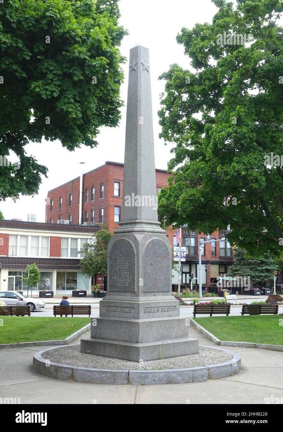Soldiers' Monument - Monument Square, Leominster, Massachusetts Stock ...