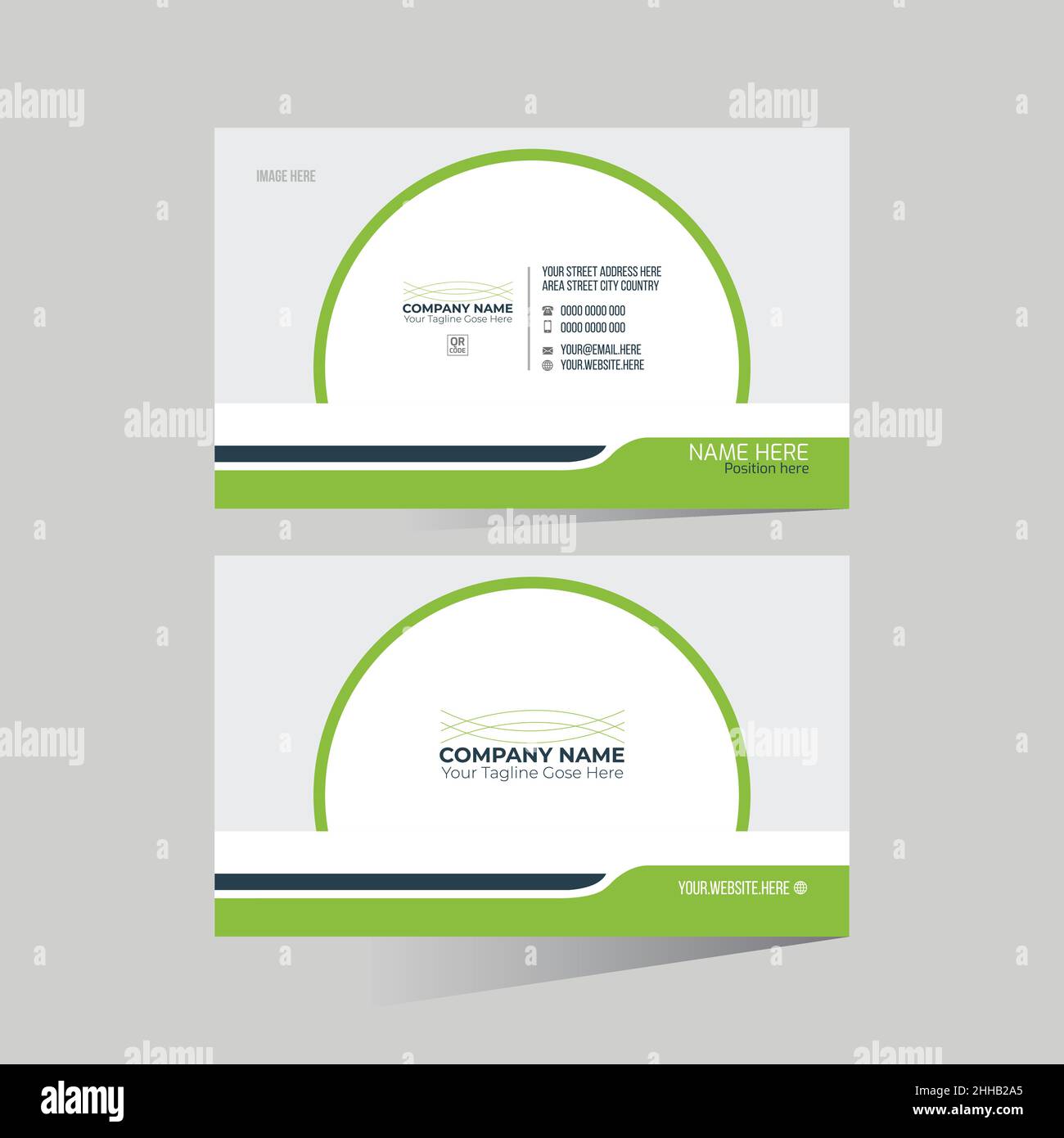 stylish vector business card design Stock Vector Image & Art - Alamy