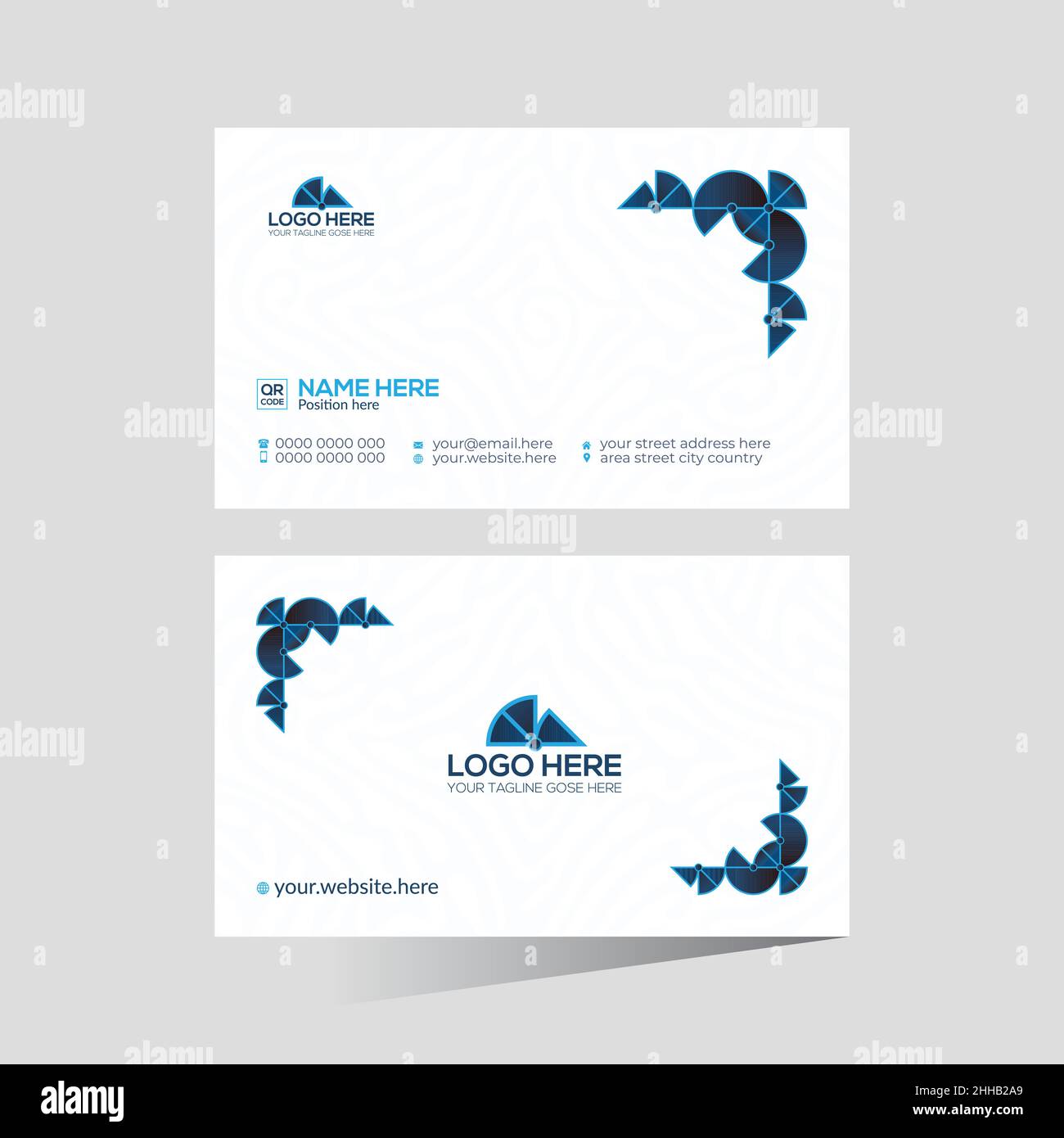 stylish vector business card design Stock Vector Image & Art - Alamy