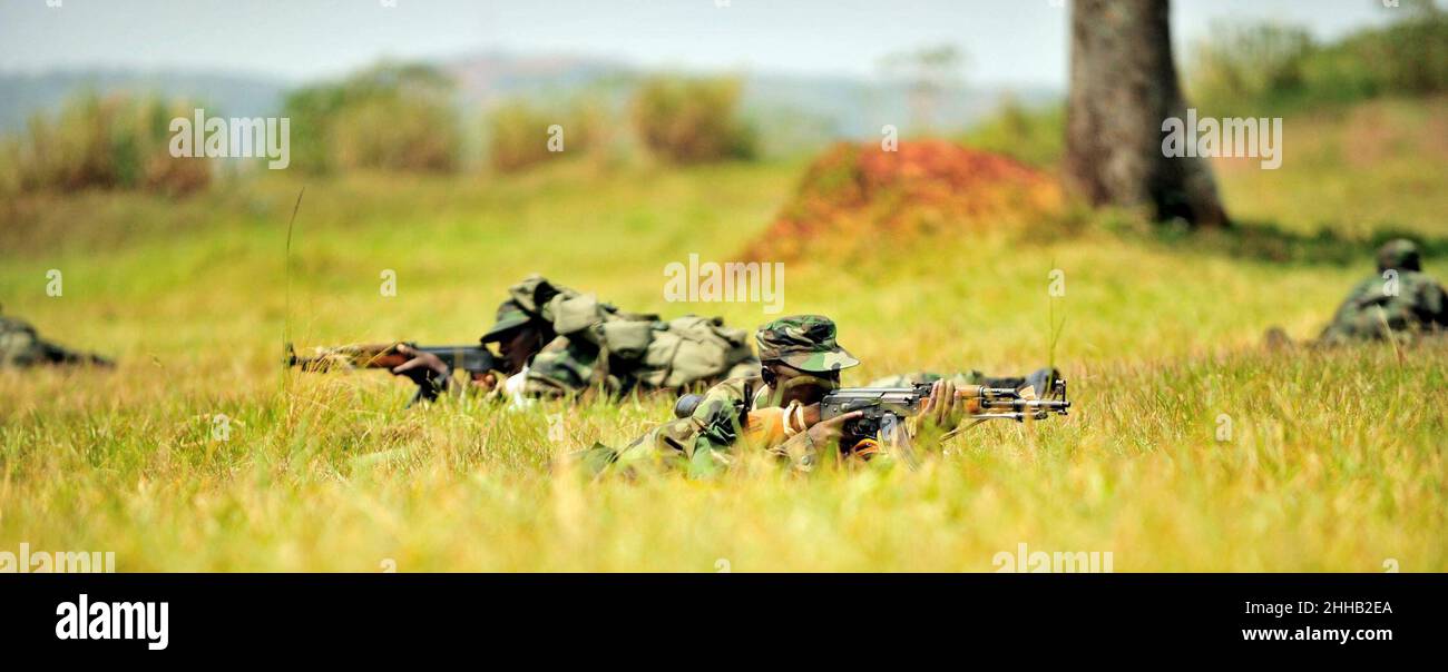 Soldiers of the Uganda People’s Defense Force Stock Photo - Alamy