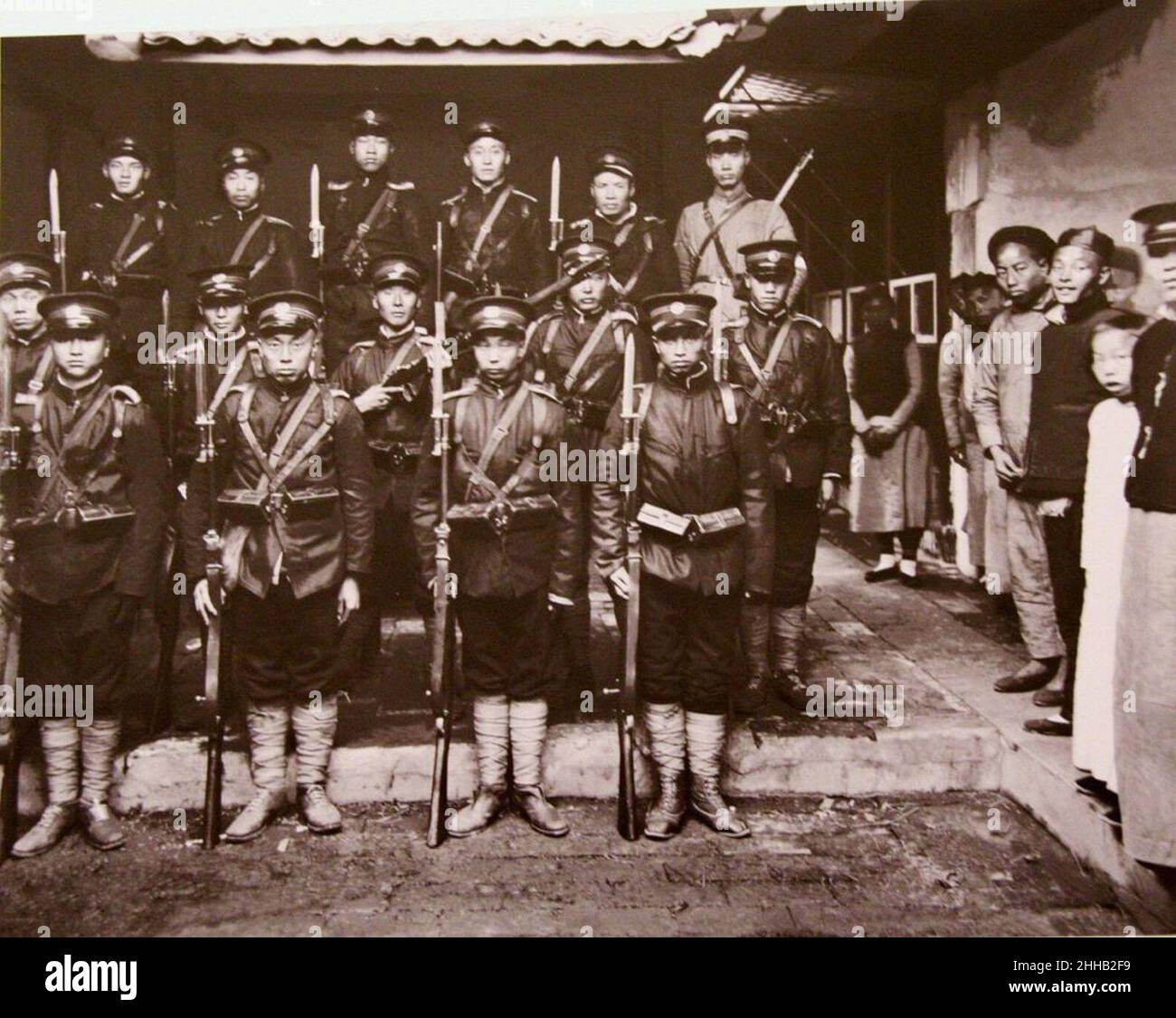 Soldiers of the Qing Dynasty’s New Army Stock Photo - Alamy