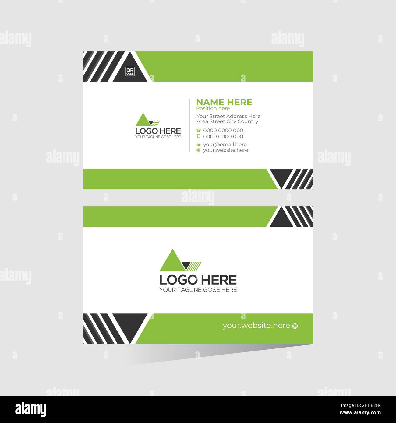 stylish vector business card design Stock Vector Image & Art - Alamy