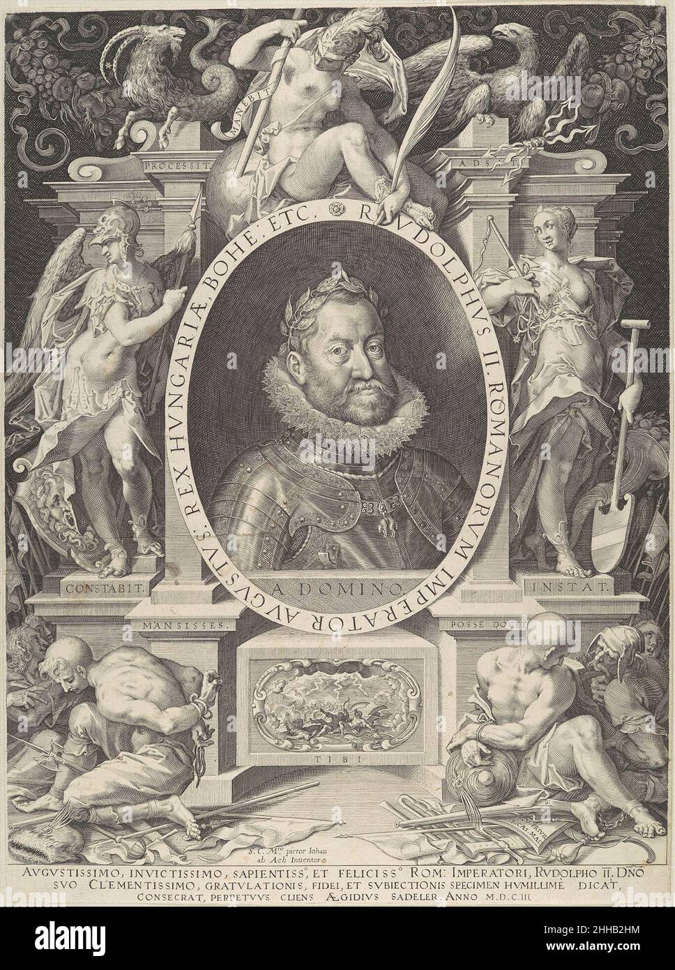 Portrait of Rudolph II 1603 Aegidius Sadeler II Netherlandish This ...