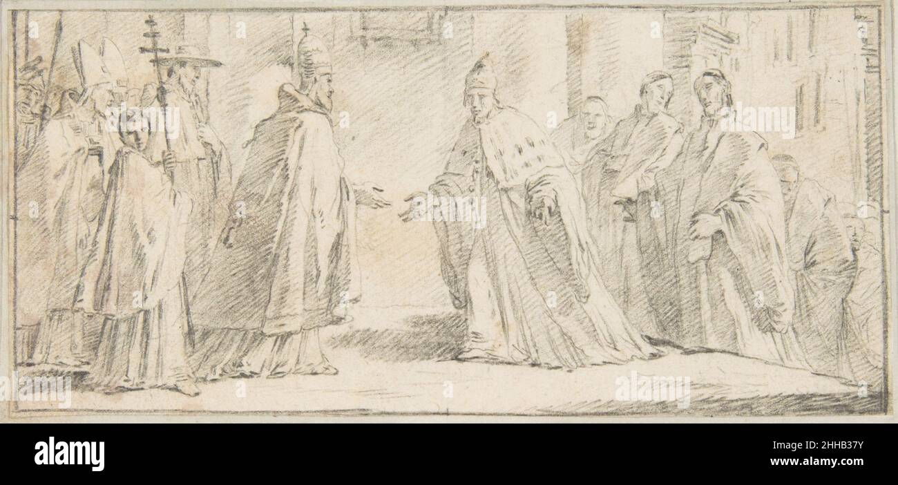 Illustration for a Book: Meeting Between a Pope and Doge 1696–1770 ...