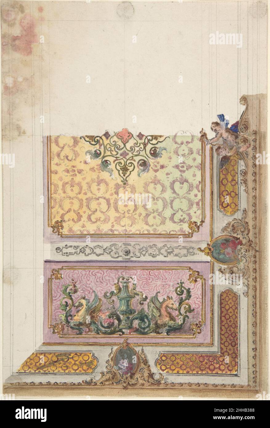 Design for a Painted Ceiling 1800–1900 Anonymous, Italian, 19th century ...