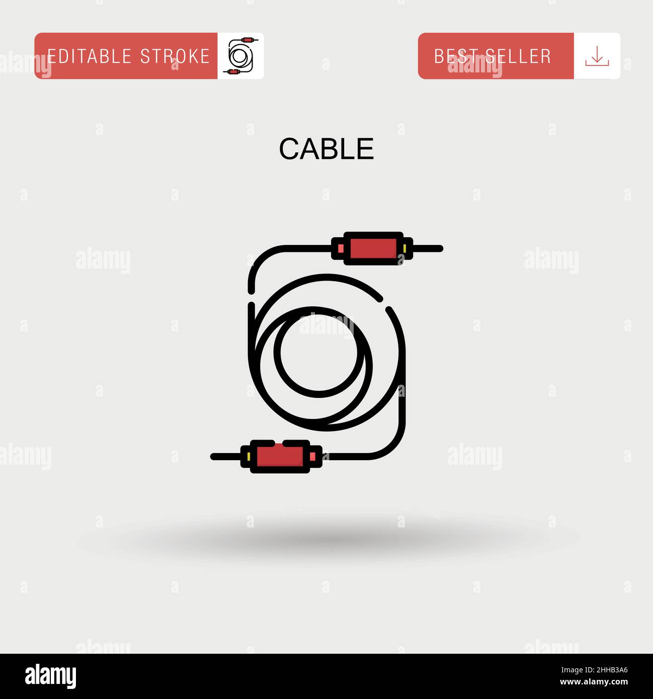 White cabling Stock Vector Images - Alamy
