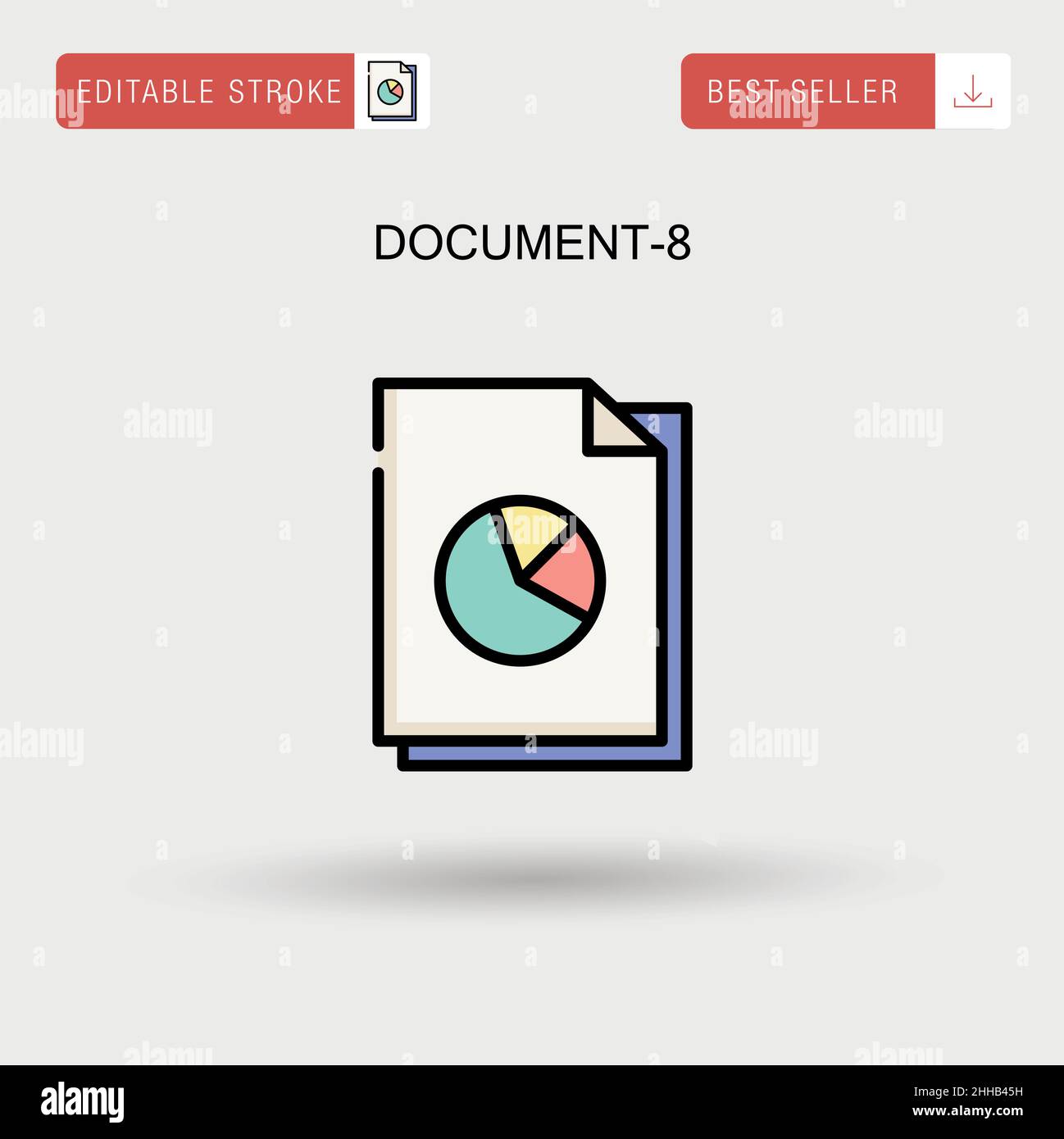 Document chart icon illustration Stock Vector Images - Alamy