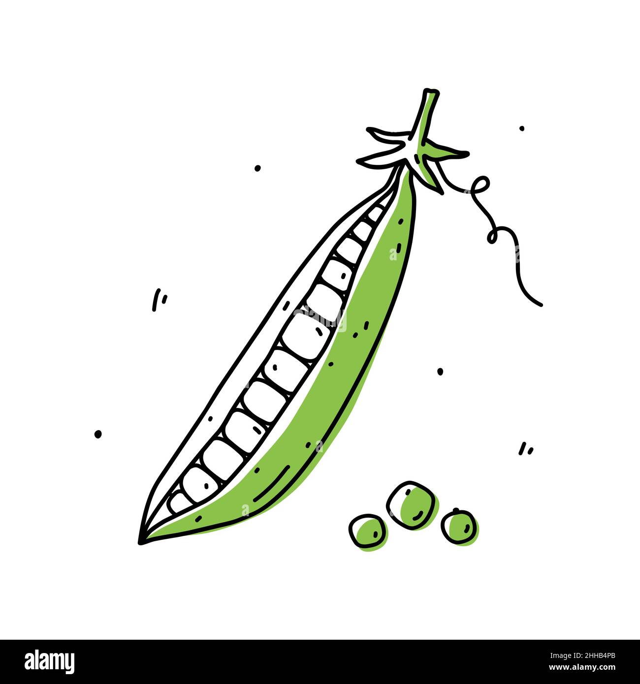 Cartoon pea Cut Out Stock Images & Pictures - Alamy