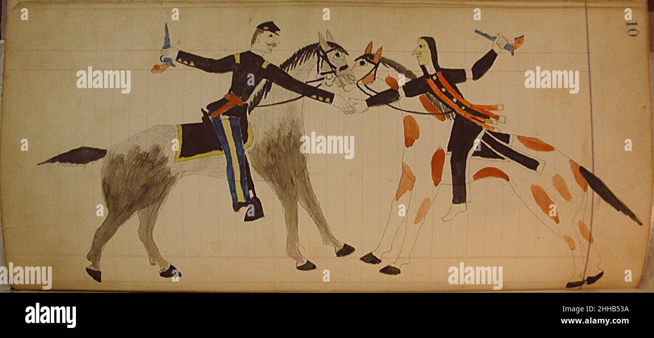 Native american ledger art hi-res stock photography and images - Alamy