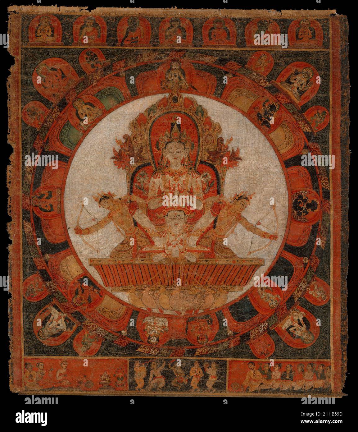 Mandala of Chandra, God of the Moon late 14th–early 15th century Nepal ...