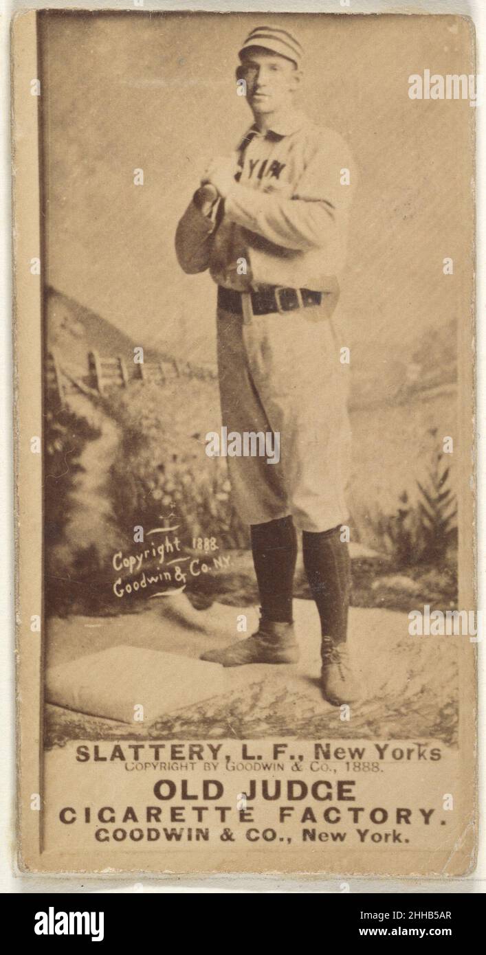 Michael J. Slattery, Left Field, New York, from the Old Judge series ...