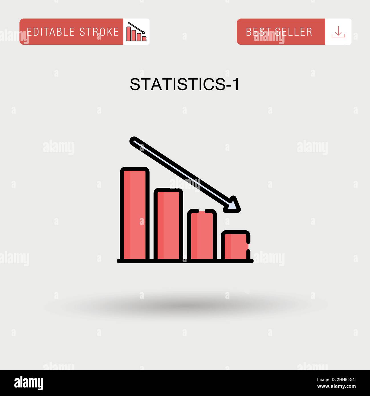 Statistics-1 Simple vector icon Stock Vector Image & Art - Alamy