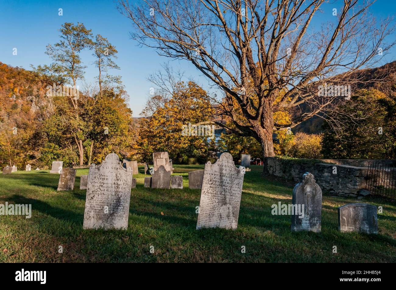 Historic Headstones, Harper Cemetery, Harpers Ferry, West Virginia, USA ...