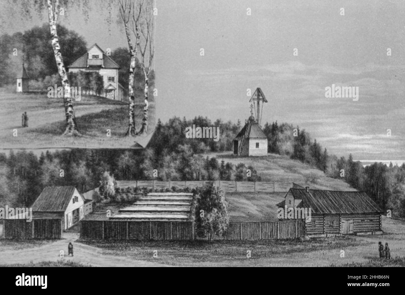 Solovki Cherepanov 1884 08 crop Stock Photo - Alamy