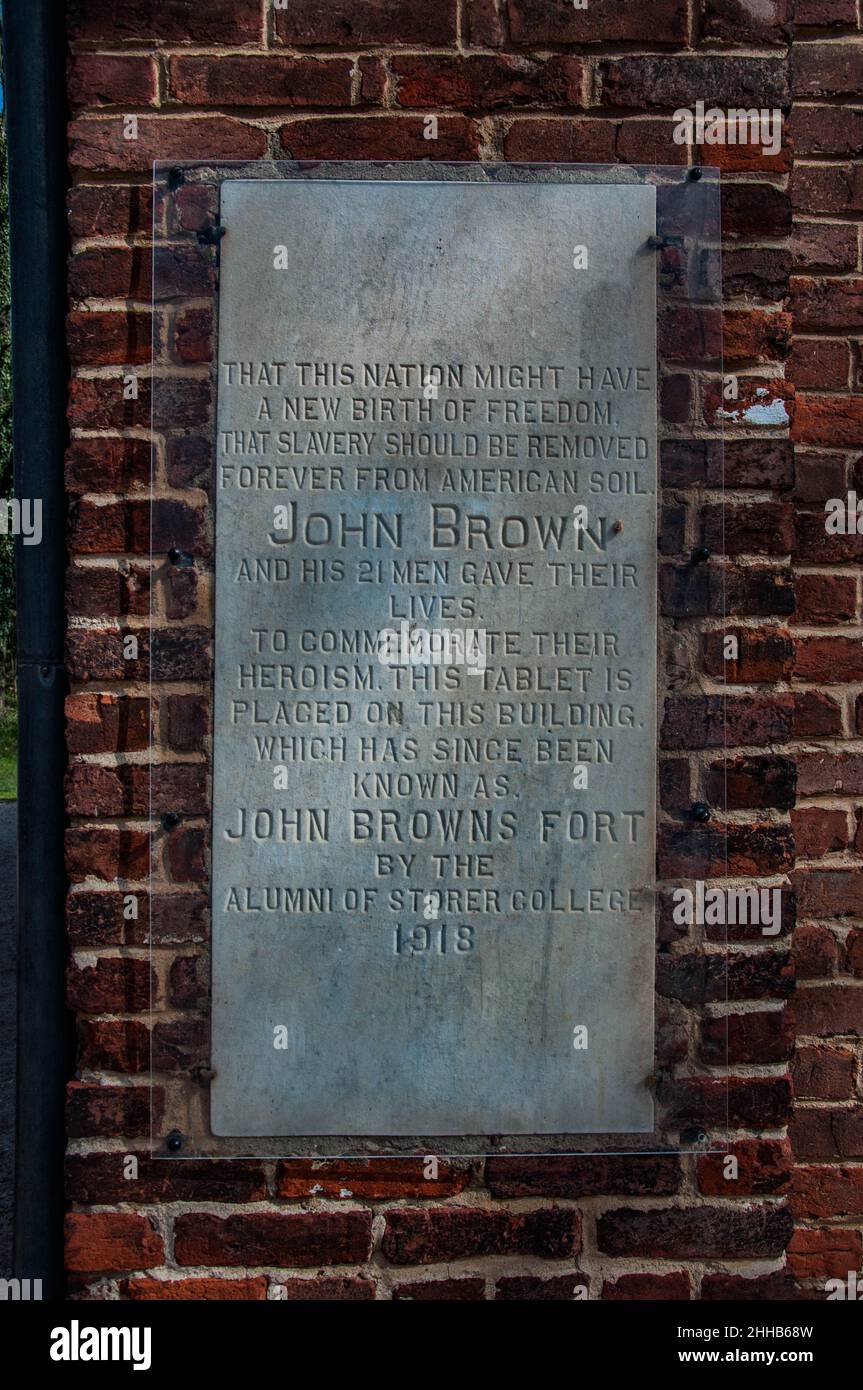 Memorial to John Brown, Harpers Ferry, West Virginia, USA Stock Photo ...