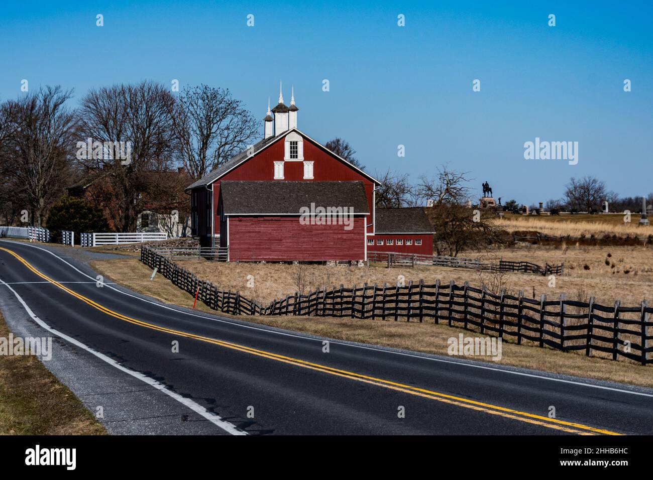 The Codori Barn in Late Winter, Gettysburg National Military Park ...