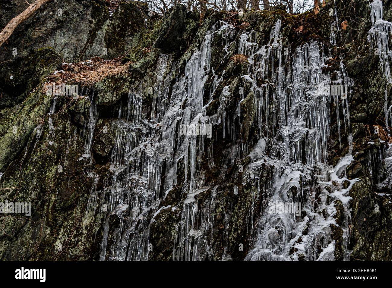 Icicles Along The Rail Trail, Heritage Rail Trail County Park, York ...