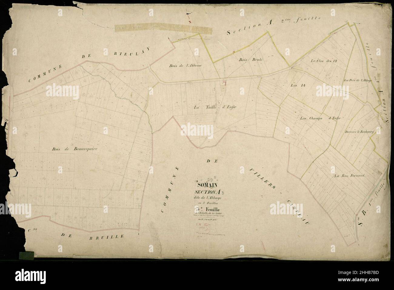 Cadastre napoleonien hi-res stock photography and images - Alamy