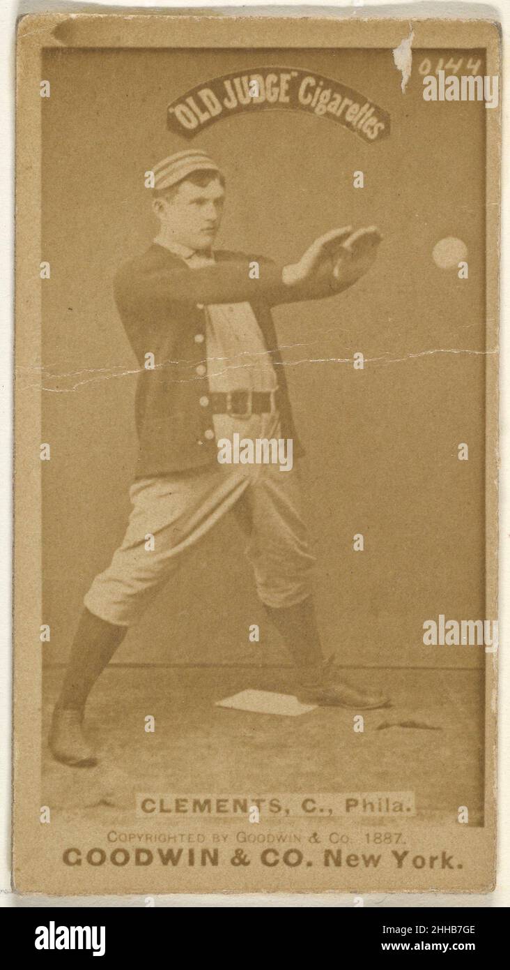 John J. "Jack" Clements, Catcher, Philadelphia, from the Old Judge ...