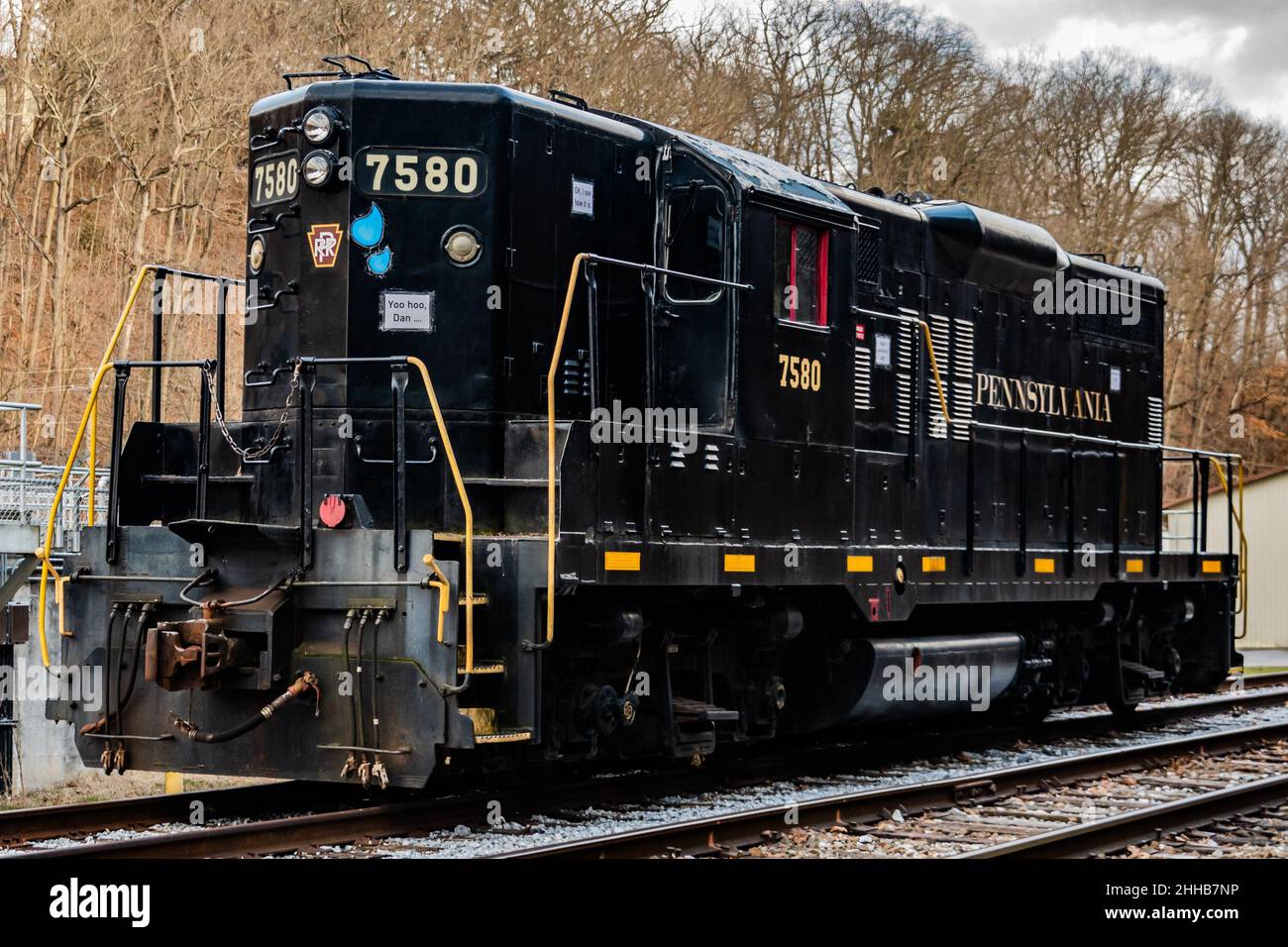 PRR Engine Parked On Side Track, Glen Rock, Pennsylvania, USA Stock ...