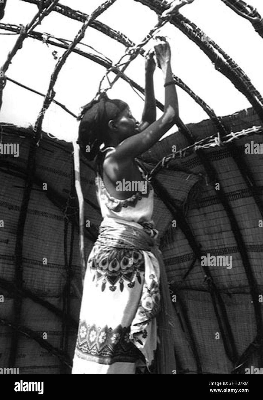 Somali nomad thatching hut Stock Photo - Alamy