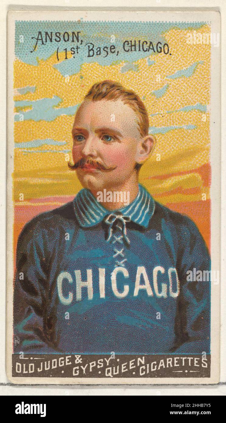 Cap Anson, 1st Base, Chicago, from the Goodwin Champion series for Old ...