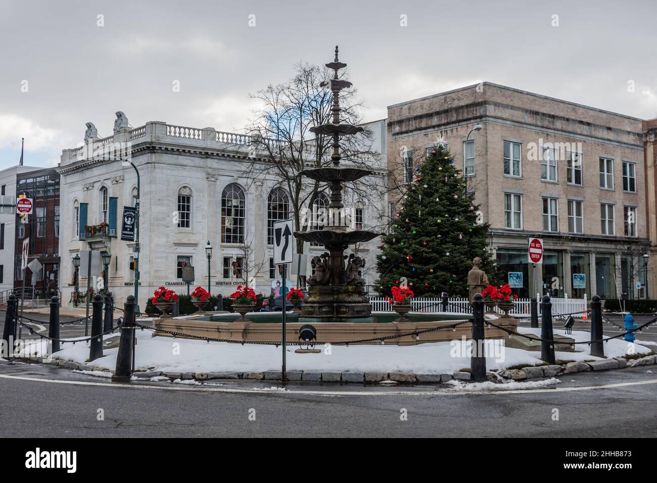 Christmas At Chambersburg Town Square, Chambersburg, Pennsylvania, USA ...