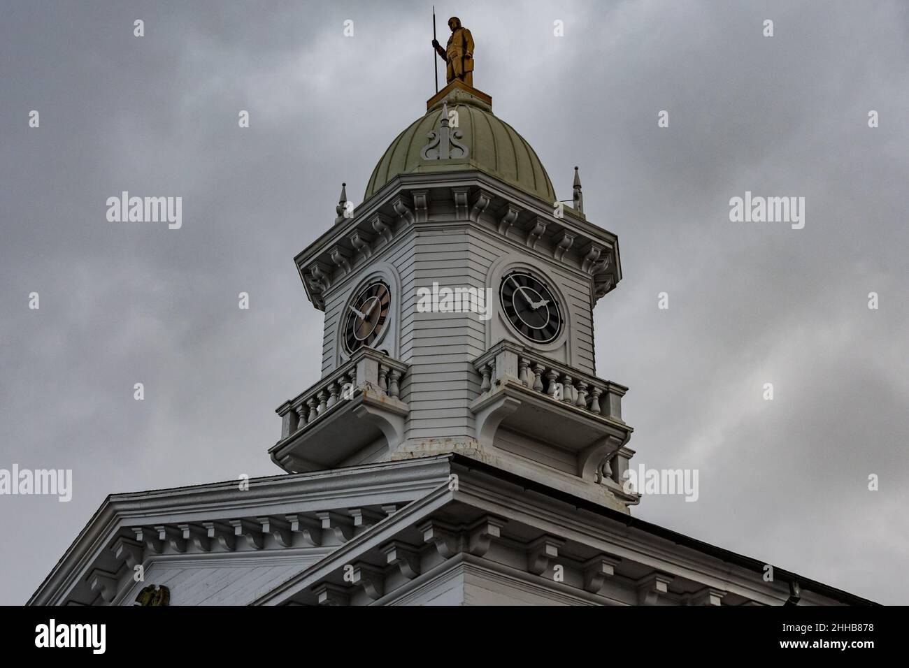 Franklin County Courthouse Dome in Winter, Chambersburg, Pennsylvania ...