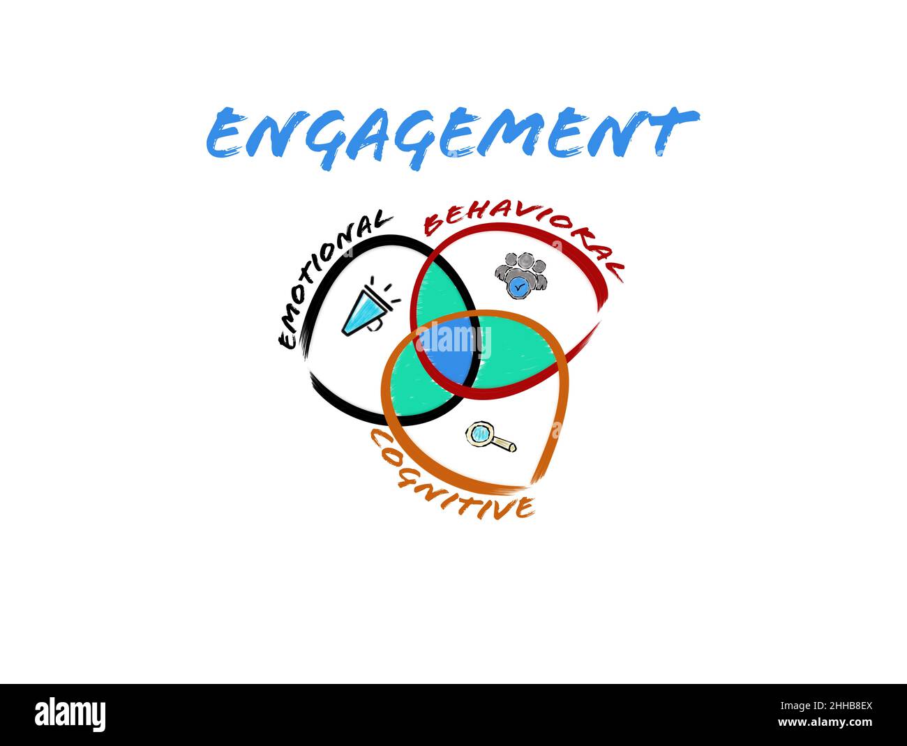 Engagement concept. Illustration on a white background Stock Photo - Alamy