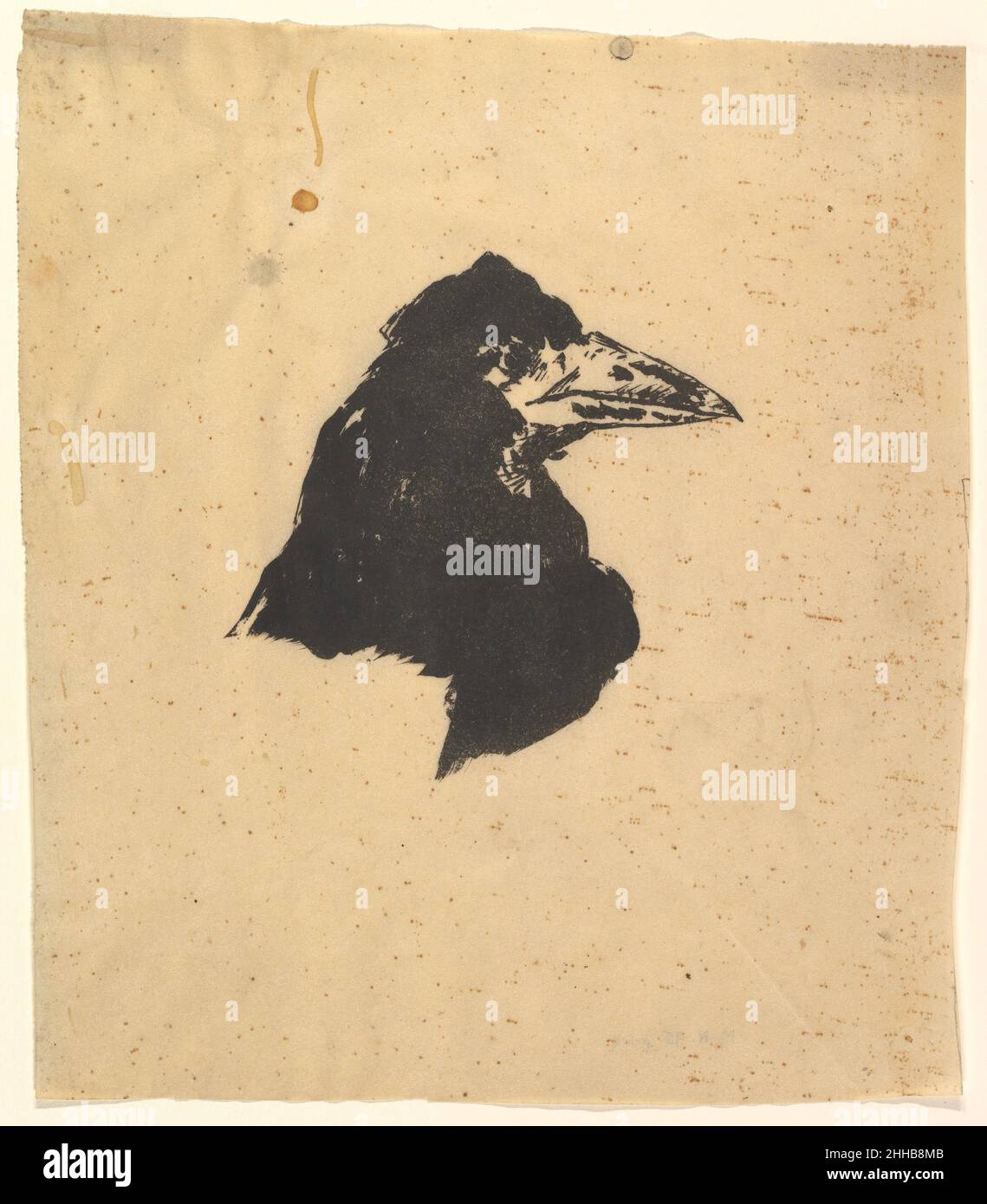 Design for the poster and cover for The Raven by Edgar Allan Poe 1875 ...