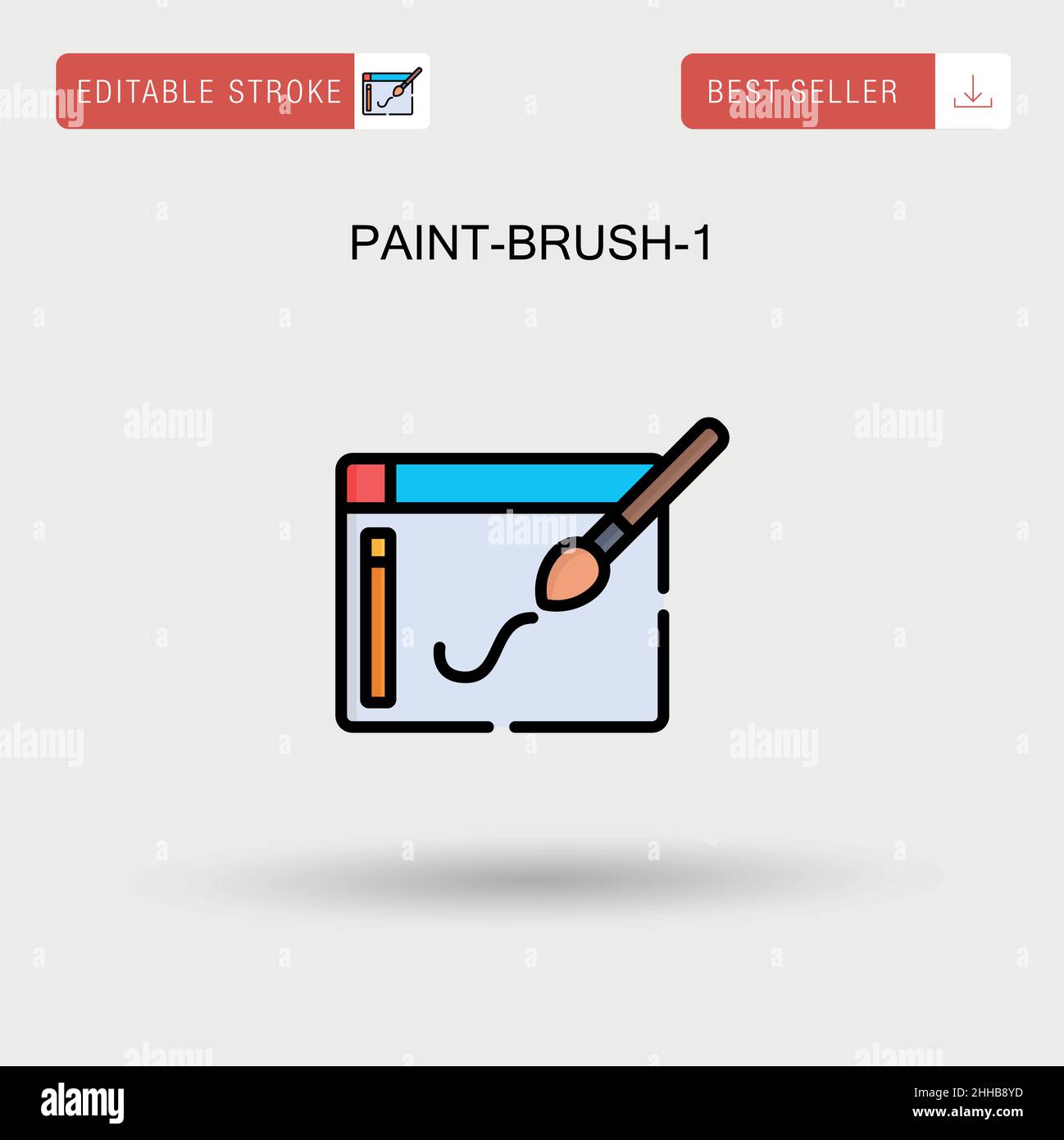 Paint splash icon outline Stock Vector Images - Alamy