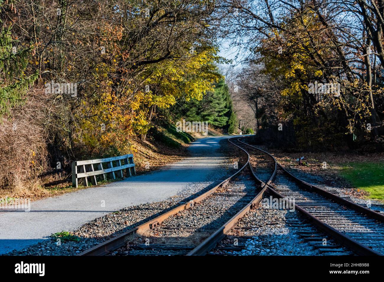 Heritage rail trail county park hi-res stock photography and images - Alamy