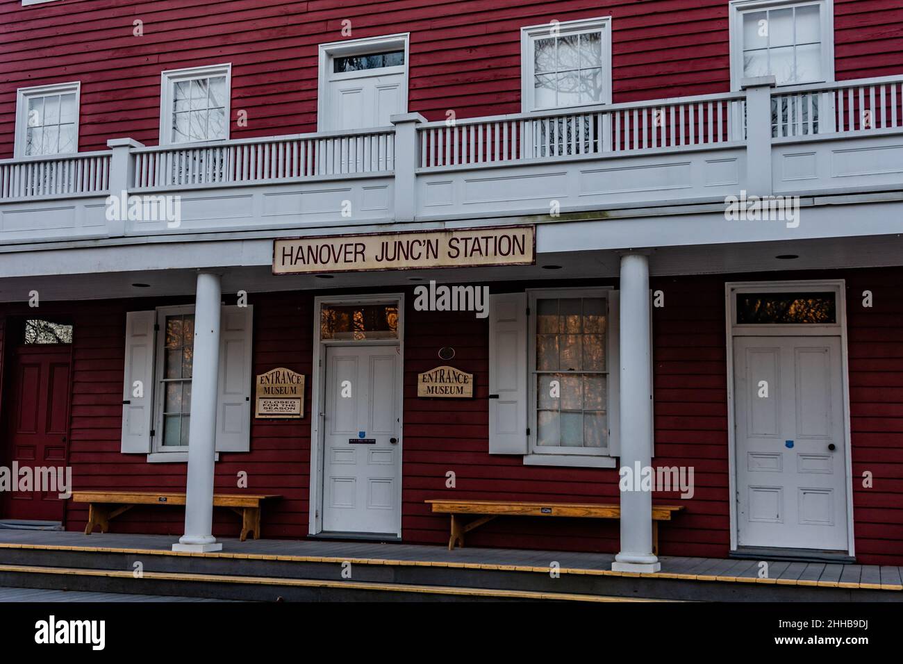 Hanover Junction Train Station, Heritage Rail Trail County Park, York ...