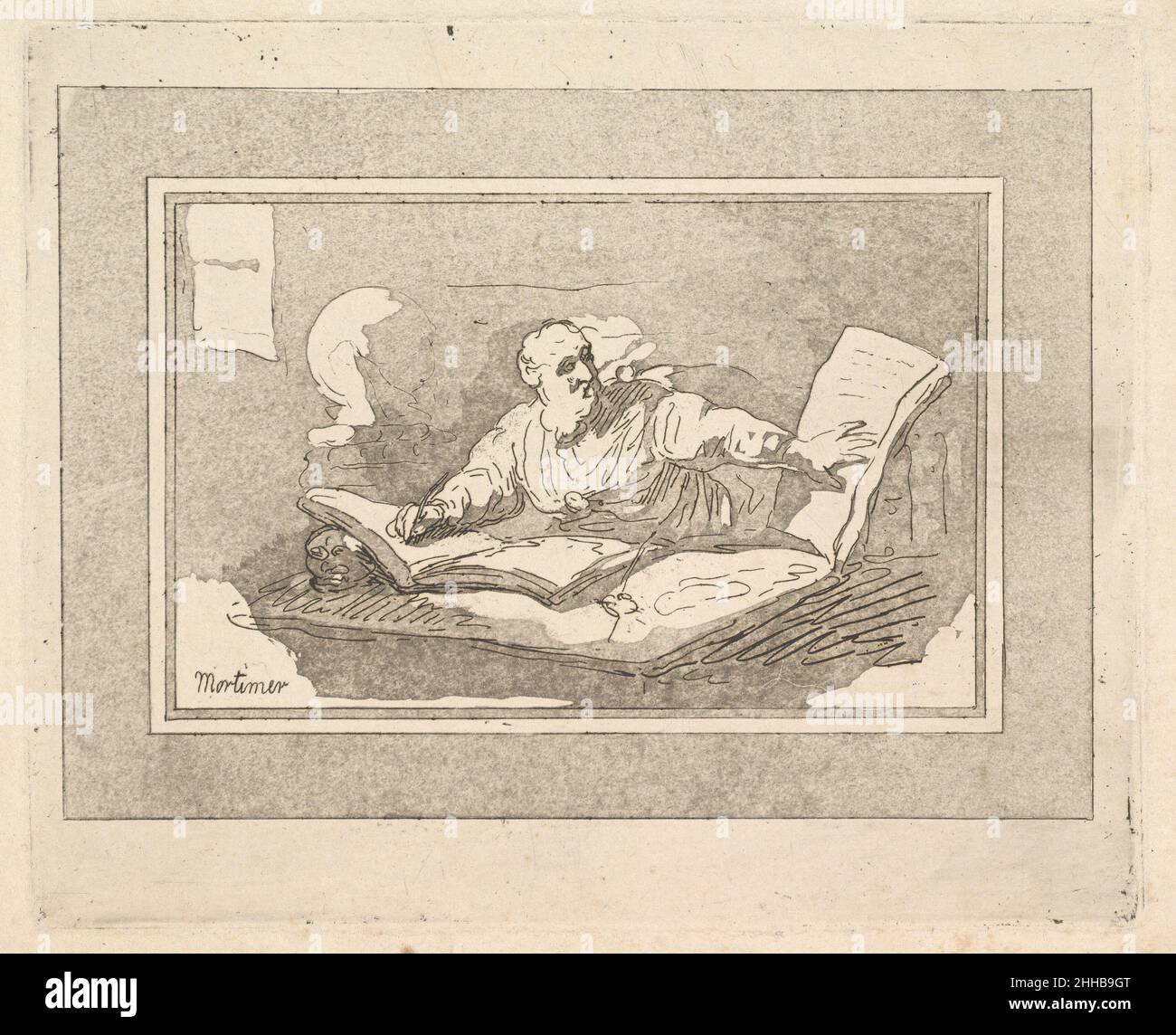 The Philosopher (Bearded Old Man Copying Book) 1783–87 Thomas ...