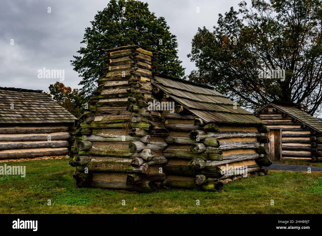 Winter Encampment at Valley Forge, Pennsylvania, USA Stock Photo - Alamy